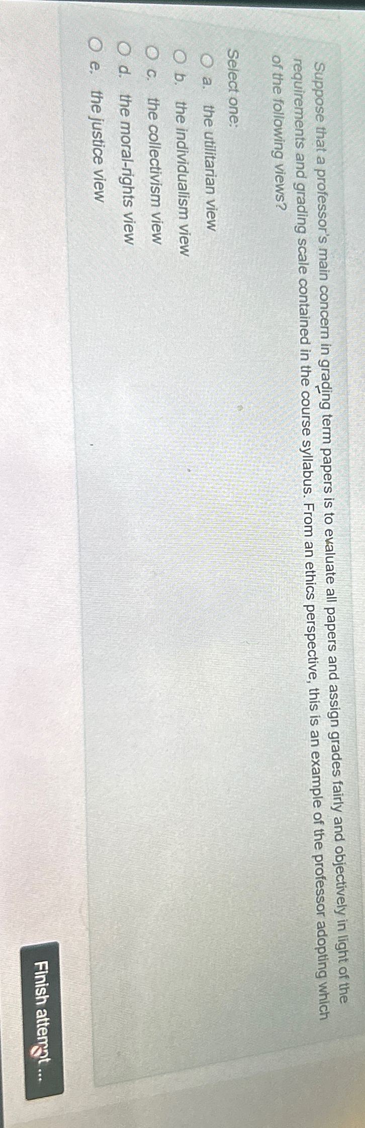 Solved Suppose that a professor's main concern in grading | Chegg.com