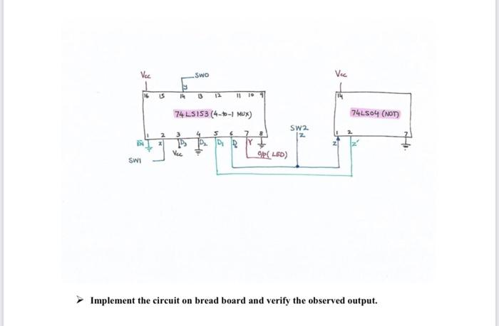 Solved Lab Task 1: Implementation of a 2-to-4 line Decoder | Chegg.com