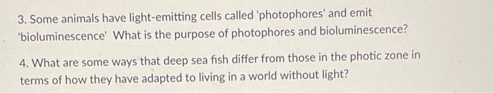 Solved 3. Some animals have light-emitting cells called | Chegg.com