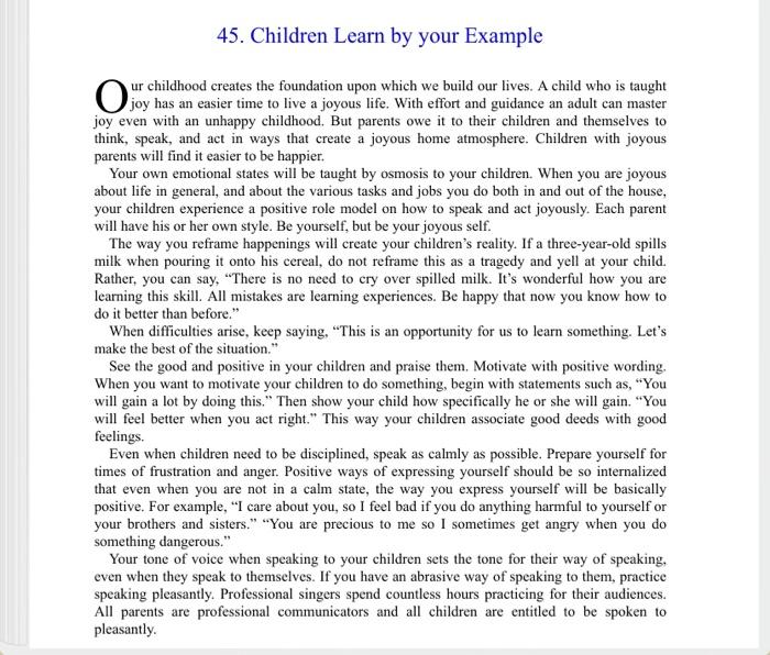 Solved write a summary about the chapter and and reflection | Chegg.com