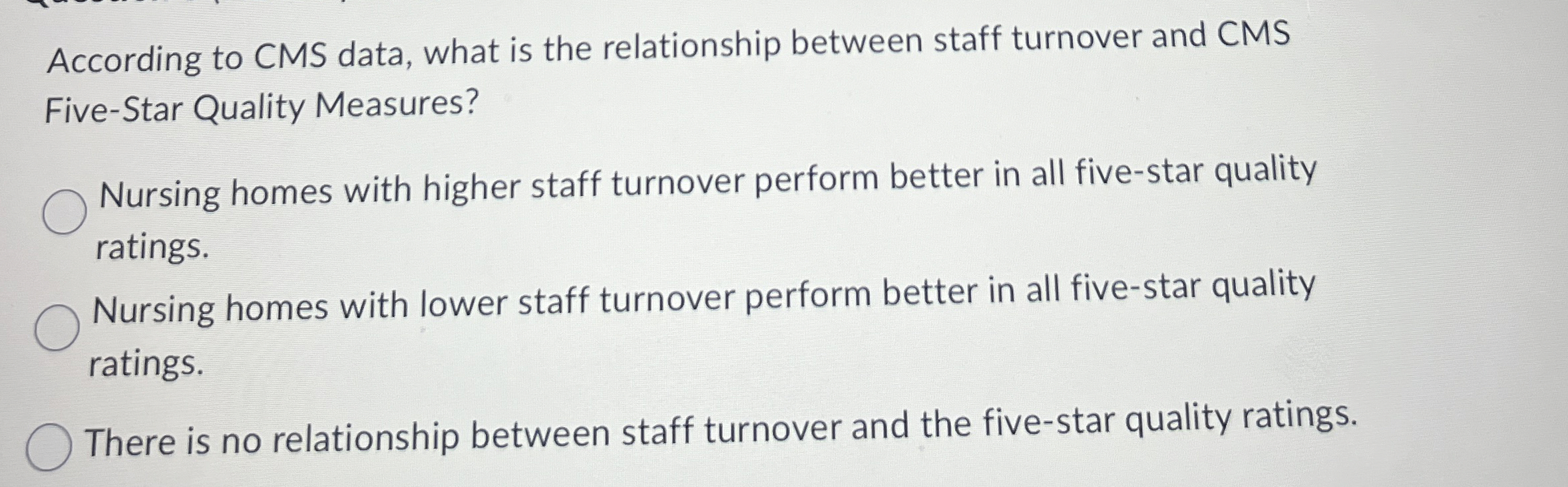 Solved According to CMS data, what is the relationship | Chegg.com