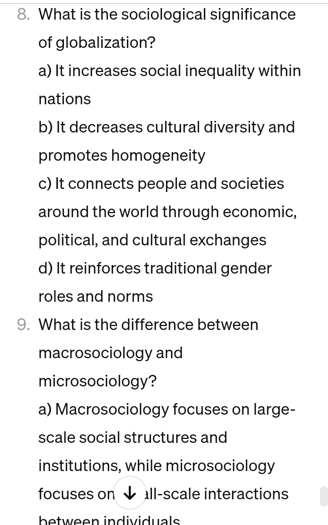 Solved What is the sociological significance of | Chegg.com