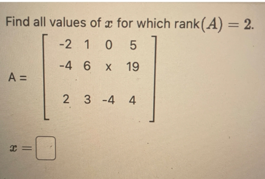 Solved Find all values of x ﻿for which | Chegg.com