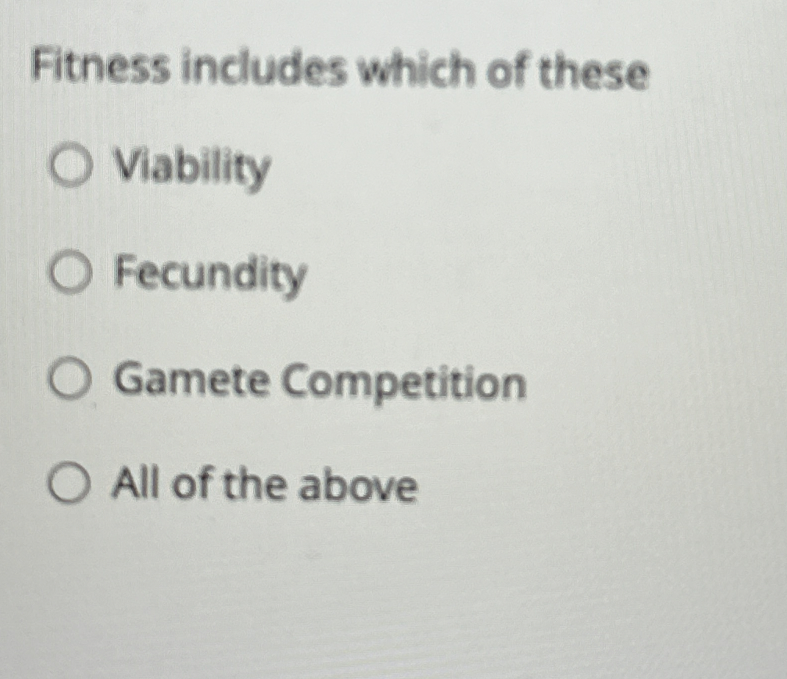 Solved Fitness includes which of | Chegg.com