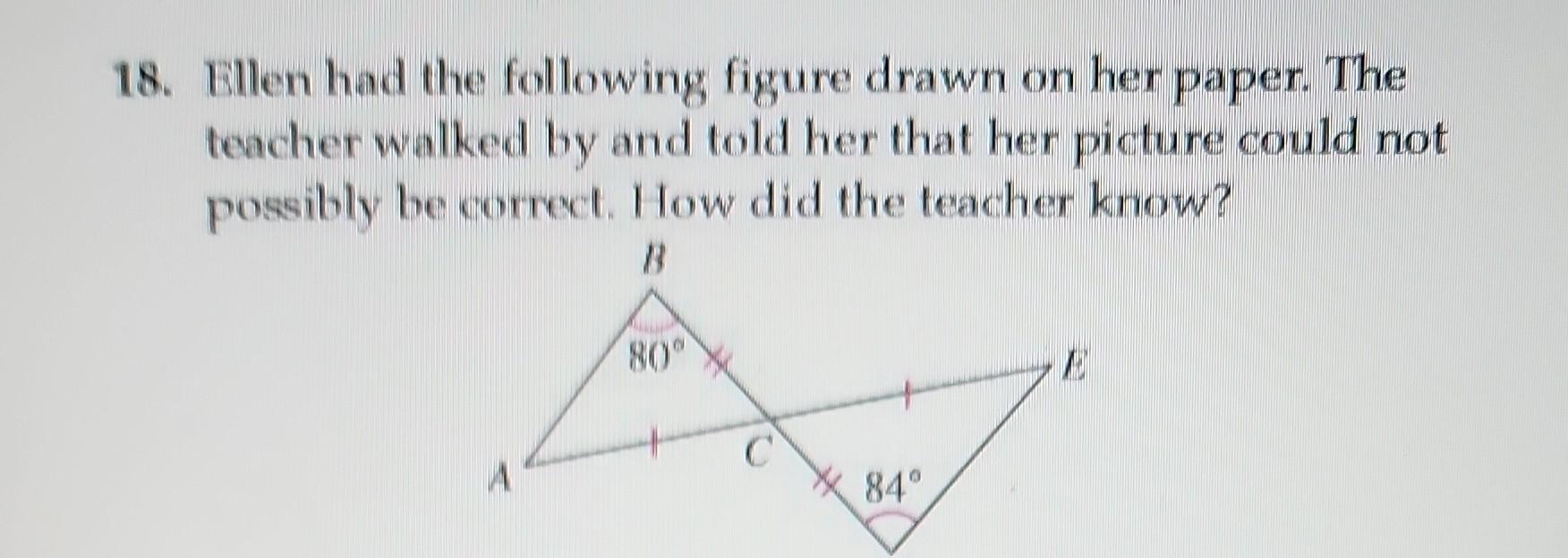 Solved 8. Ellen had the following figure drawn on her paper. | Chegg.com