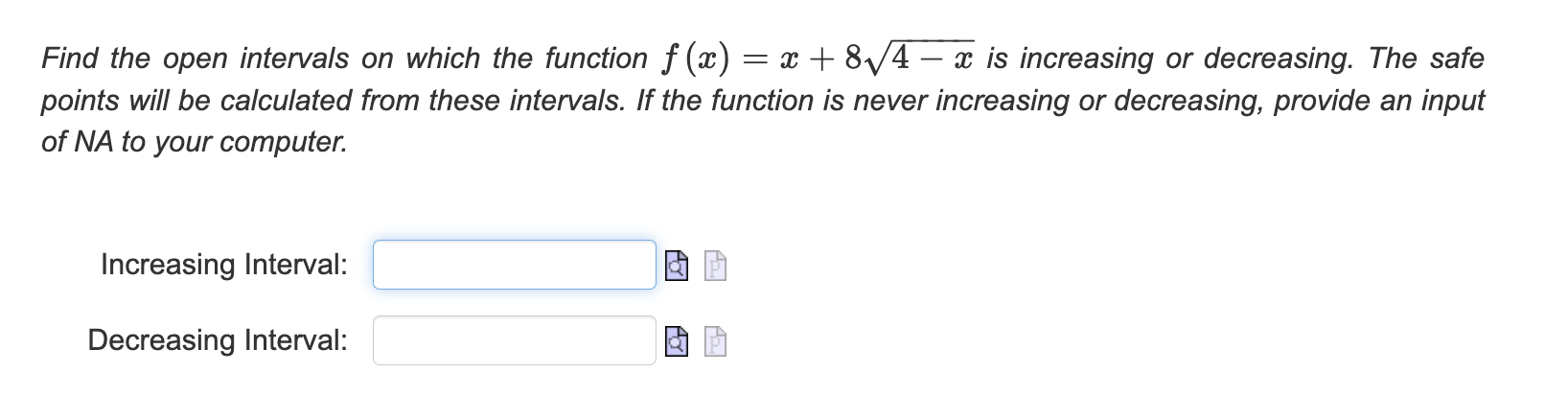 Solved Find the open intervals on which the function | Chegg.com