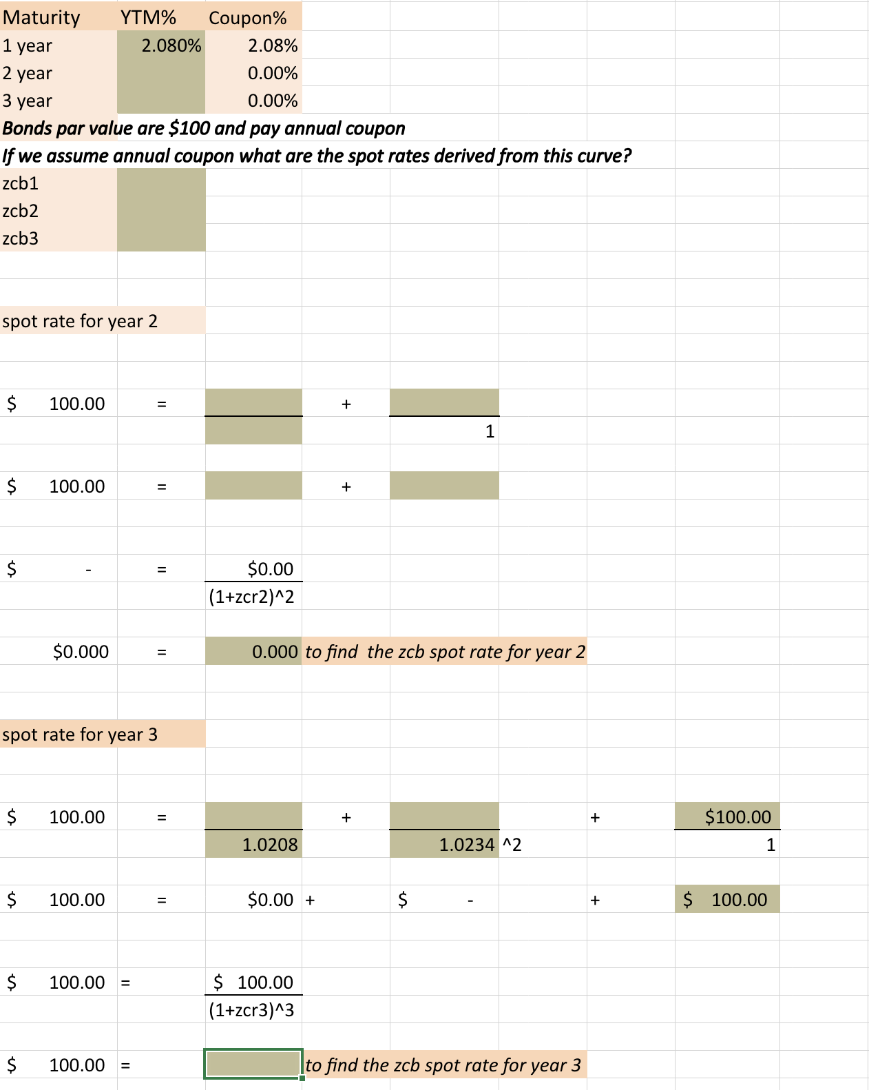 Find the spot ratesUsing the Treasury Yield curve as | Chegg.com