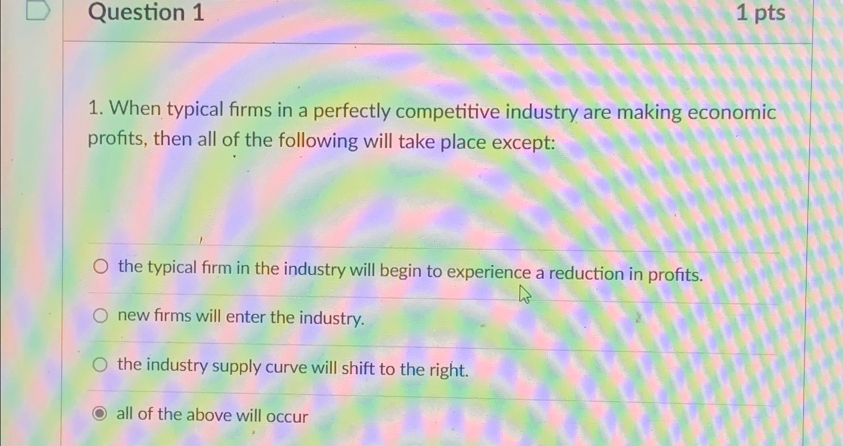 Solved Question 11 ﻿ptsWhen typical firms in a perfectly | Chegg.com