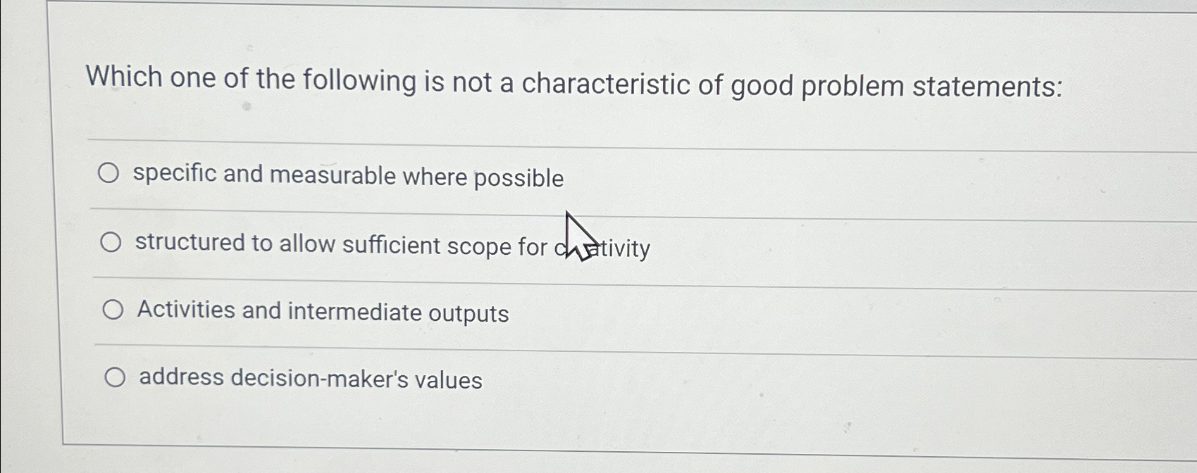 Solved Which one of the following is not a characteristic of | Chegg.com