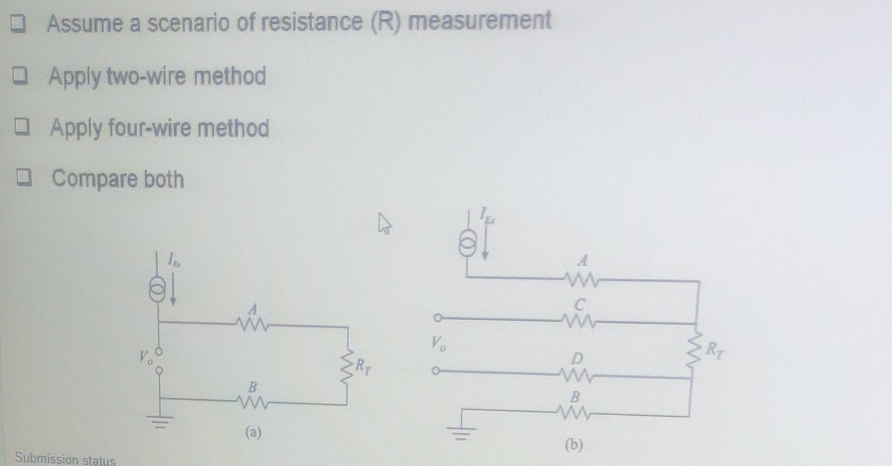 Solved Assume a scenario of resistance (R) measurement Apply | Chegg.com