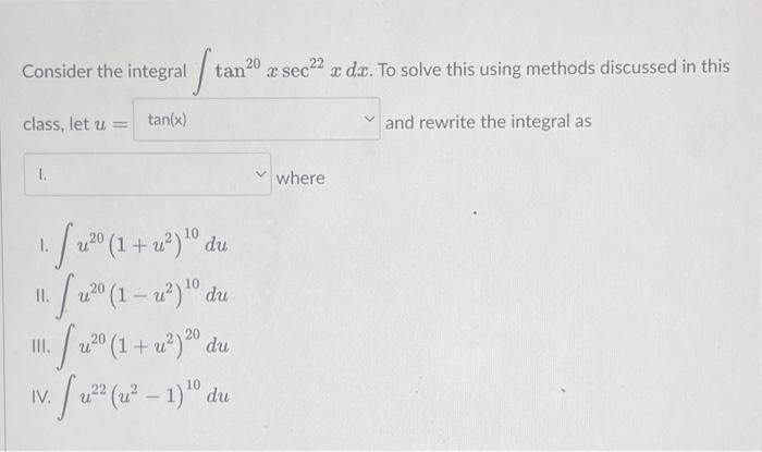 Solved ftar tan20 x sec²2 x dx. To solve this using methods | Chegg.com