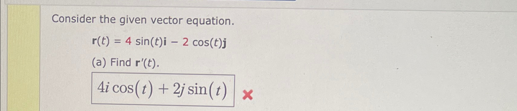 Solved Consider the given vector | Chegg.com