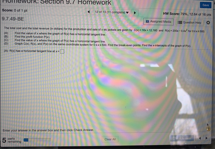 Solved Save Homework Section 4 7 Homework Score 0 Of 1 Pt