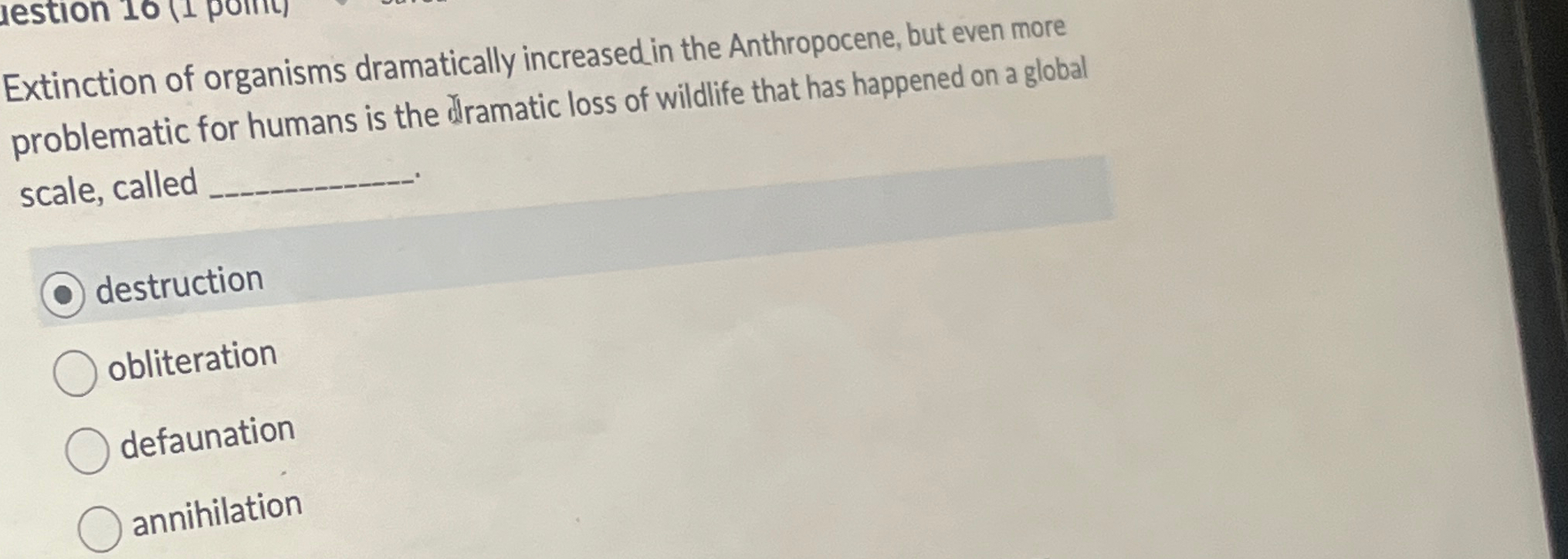 Solved Extinction of organisms dramatically increased in the | Chegg.com