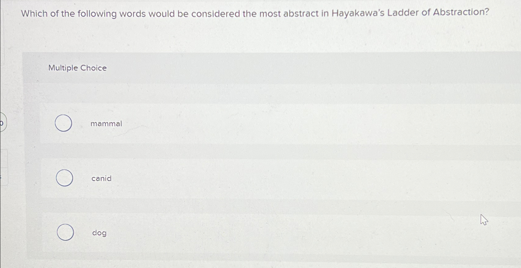 Solved Which of the following words would be considered the | Chegg.com