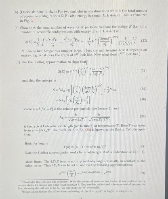 Solved Problem 4. Volume of Phase Space: Part II The purpose | Chegg.com