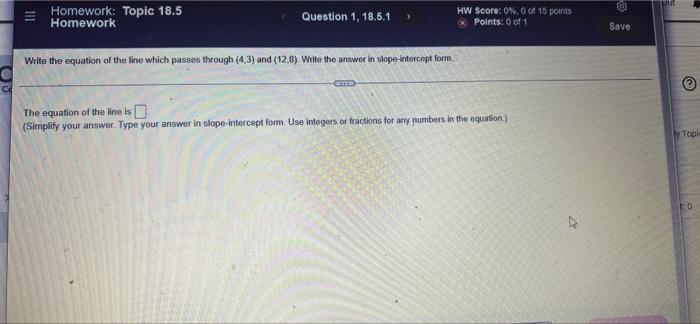 Solved ut III Homework: Topic 18.5 Homework Question 1, | Chegg.com