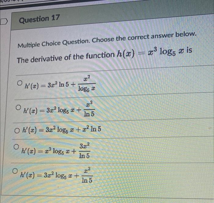 Solved Multiple Choice Question. Choose the correct answer | Chegg.com