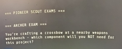 Solved =+-= ﻿PIONEER SCOUT EXAMS ==+-== ﻿ARCHER EXAM | Chegg.com
