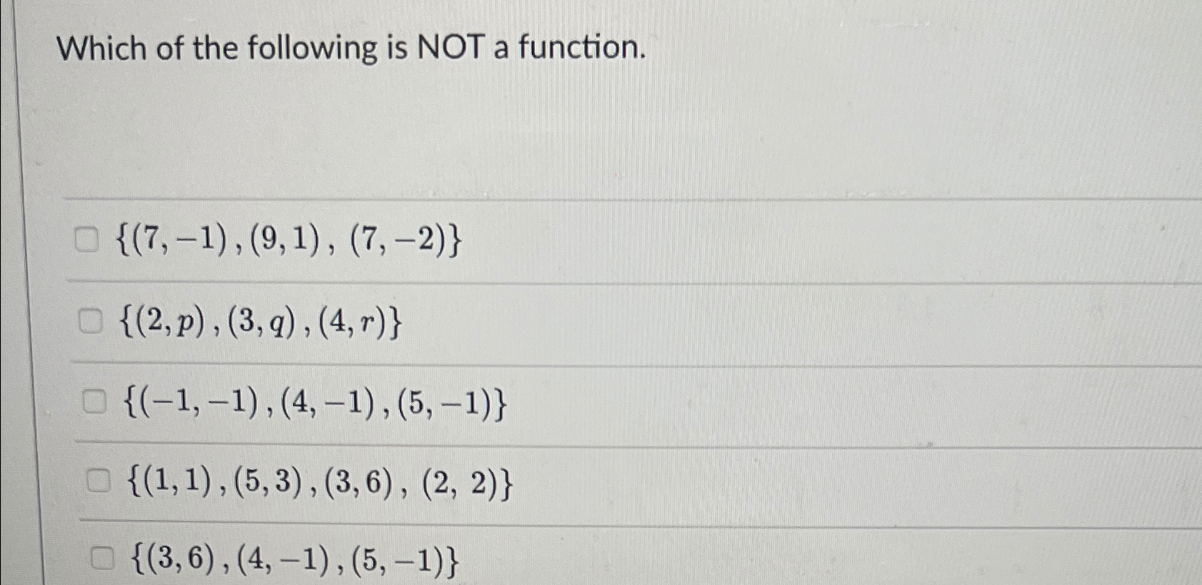 Solved Which of the following is NOT a | Chegg.com