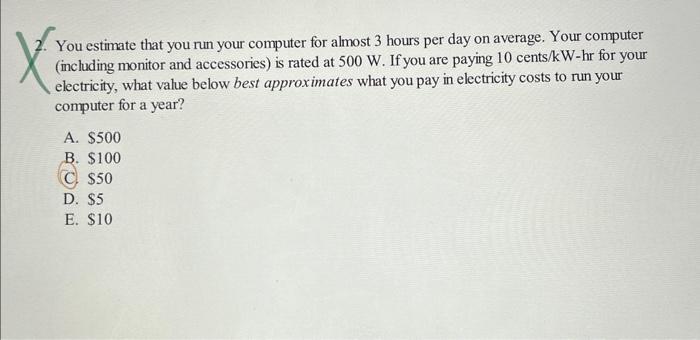 Solved I know the answer is 50 but how do you get it | Chegg.com