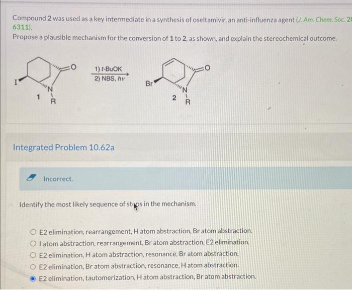Solved Compound 2 was used as a key intermediate in a | Chegg.com