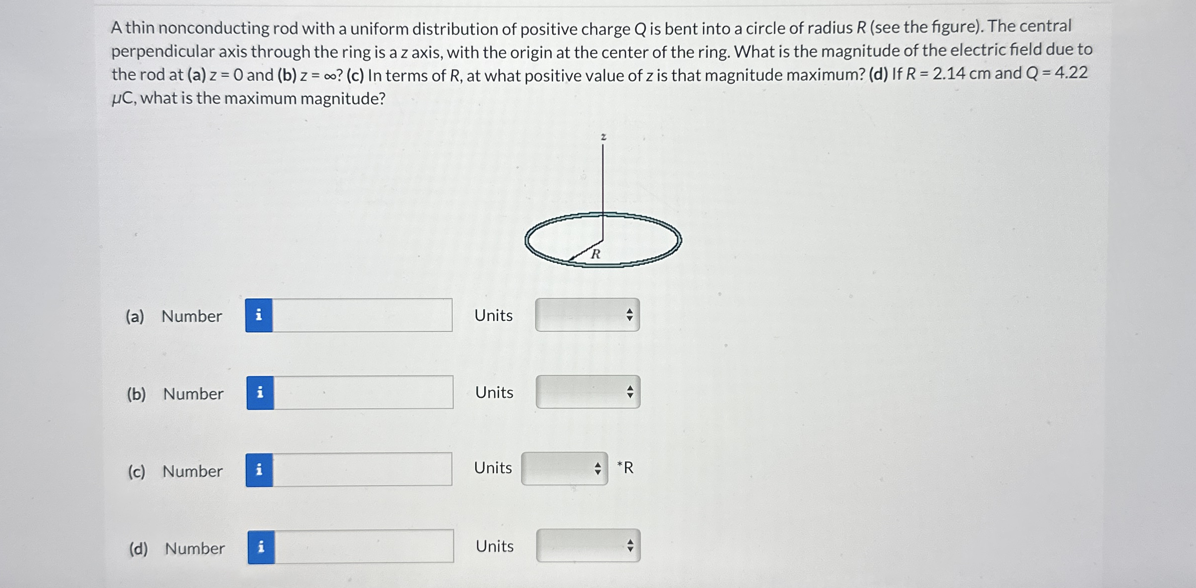 Solved A thin nonconducting rod with a uniform distribution | Chegg.com