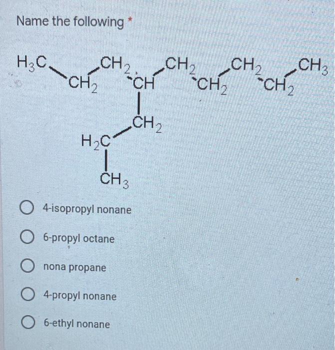 Solved Name the following * -CH₃ H3C O 1,4 propyl tuloene | Chegg.com
