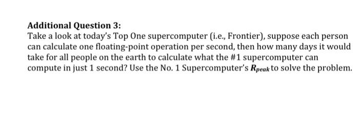Solved Additional Question 3: Take a look at today's Top One | Chegg.com