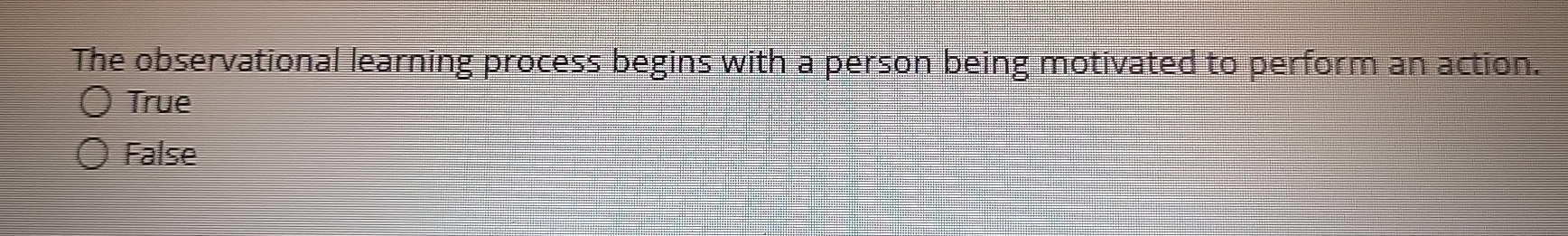 Solved The observational learning process begins with a | Chegg.com