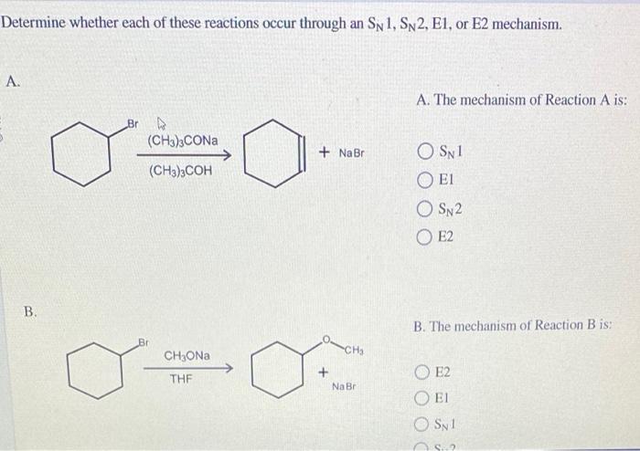 Solved Abc Determine How Each Reaction Occurs Through An
