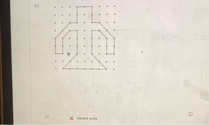 Solved (c) 51 * square units | Chegg.com