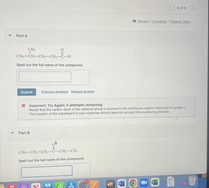 Solved An Boviow I Constants I Periodic Table Part A Spell | Chegg.com