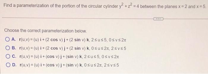 Solved Find a parameterization of the portion of the | Chegg.com