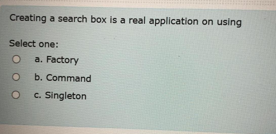 Solved Creating a search box is a real application on | Chegg.com Solved Creating a search box is a real application on | Chegg.com