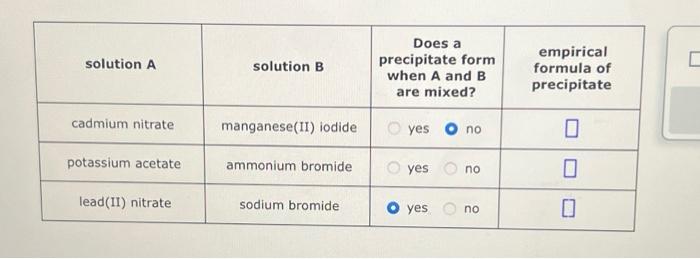 Solved \begin{tabular}{|c|c|c|c|} \hline solution A & | Chegg.com
