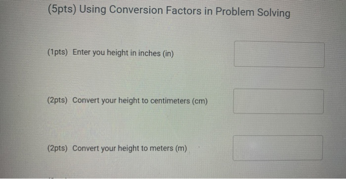 Solved For your height measurements, start with two decimal | Chegg.com