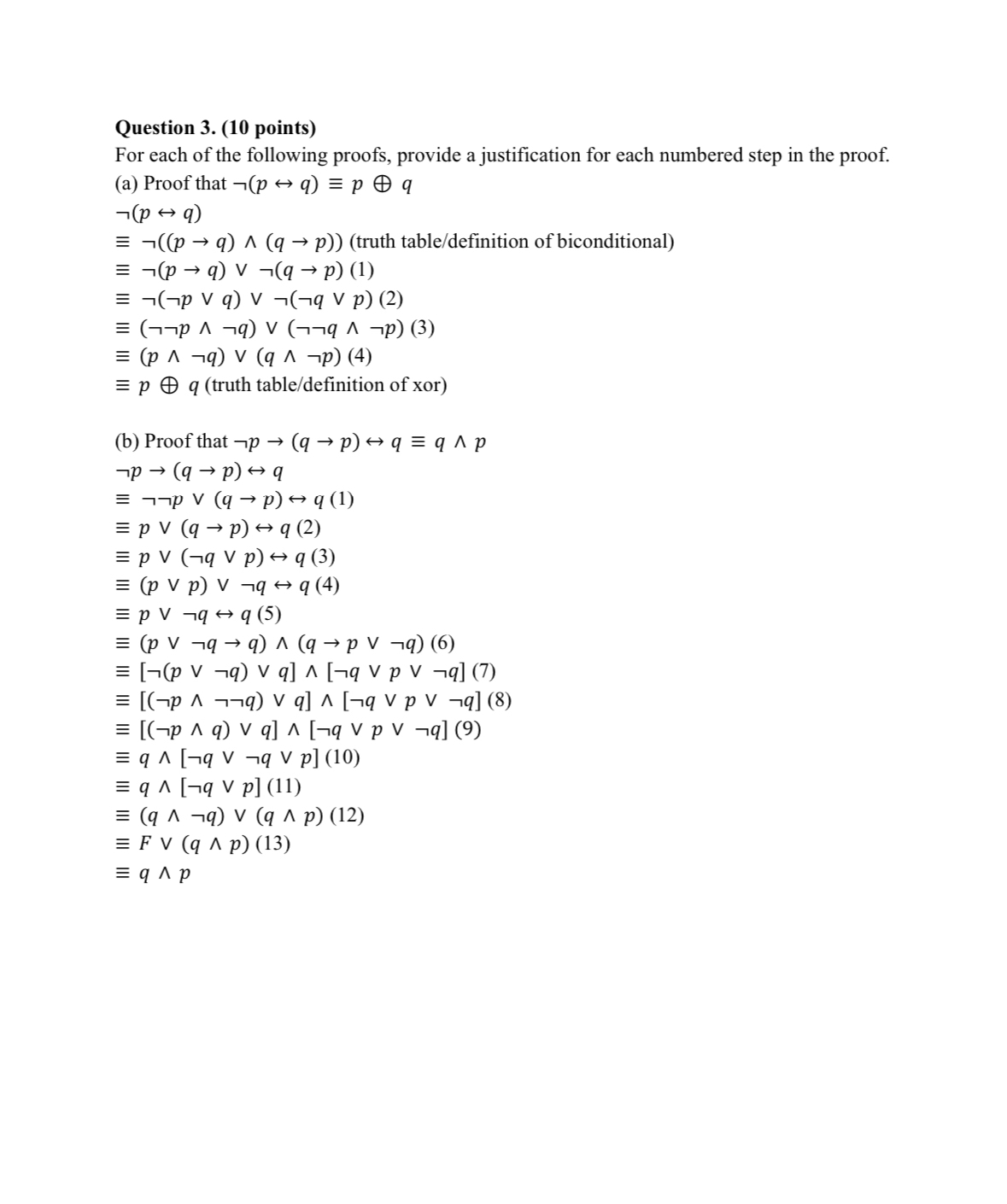 Solved Question 1. (5 points)Given that q=T,r=F, and s=F, | Chegg.com ... Solved Question 1. (5 points)Given that q=T,r=F, and s=F, | Chegg.com ...