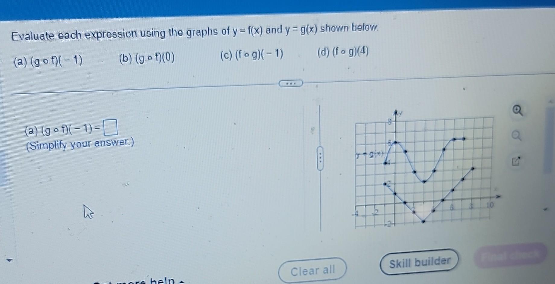 Solved Evaluate each expression using the graphs of y=f(x) | Chegg.com