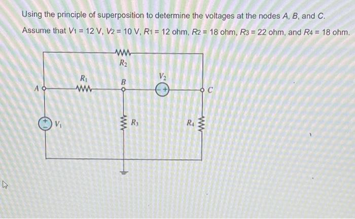 Solved Using the principle of superposition to determine the | Chegg.com