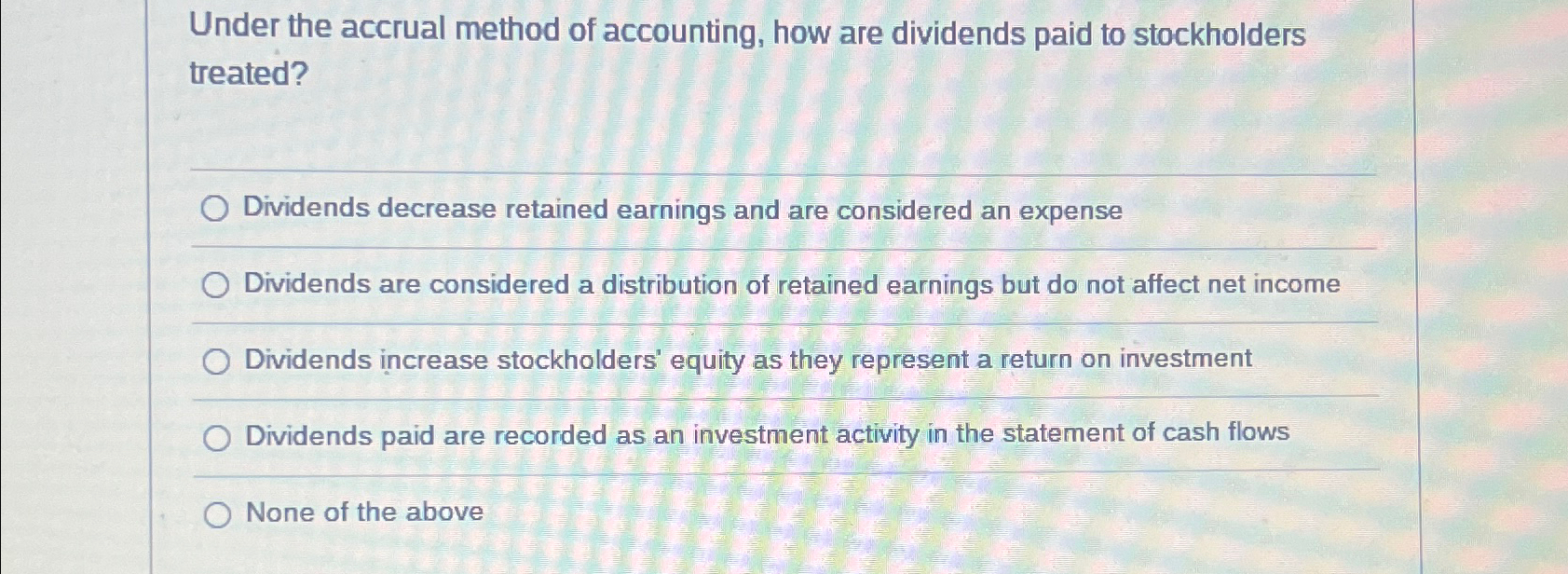 Solved Under the accrual method of accounting, how are | Chegg.com