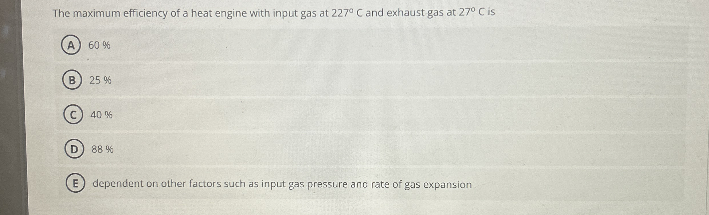Solved The maximum efficiency of a heat engine with input | Chegg.com
