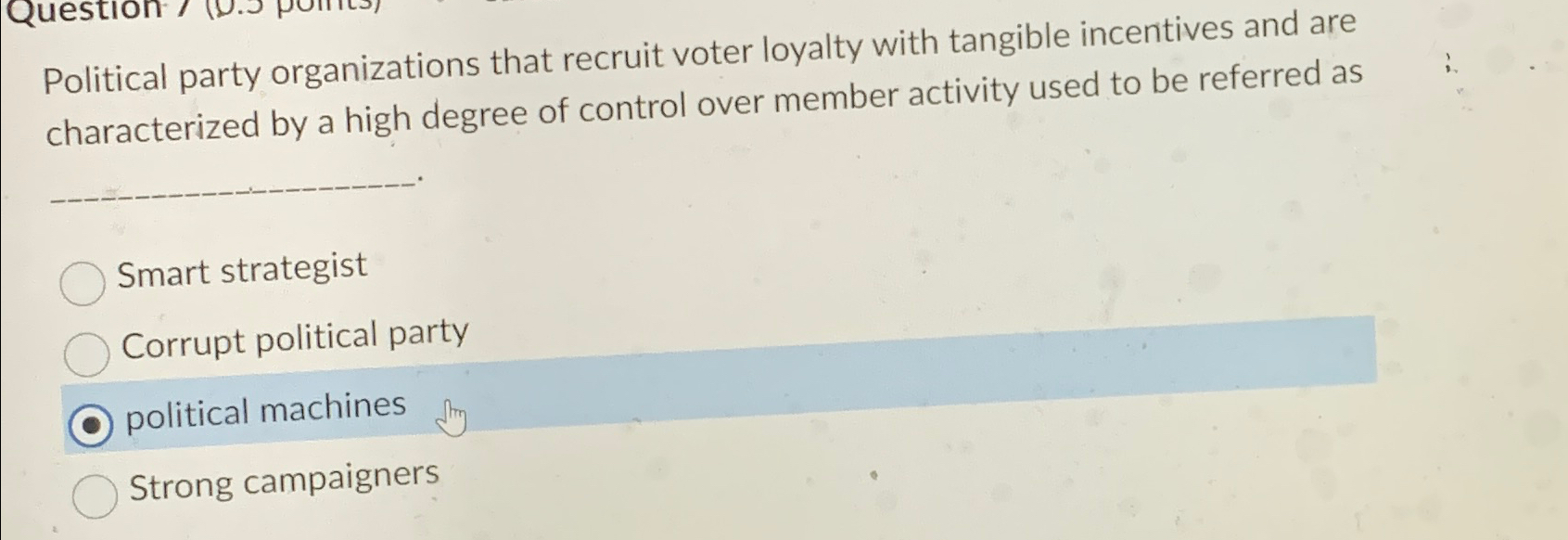 Solved Political party organizations that recruit voter | Chegg.com