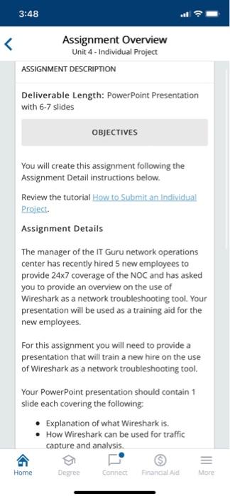 ASSIGNMENT DESCRIPTION Deliverable Length: PowerPoint | Chegg.com