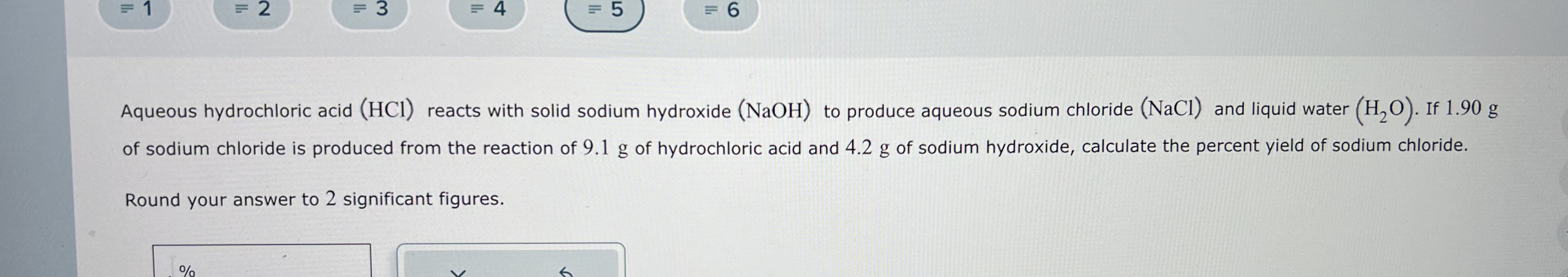 Solved Aqueous hydrochloric acid (HCl) ﻿reacts with solid | Chegg.com