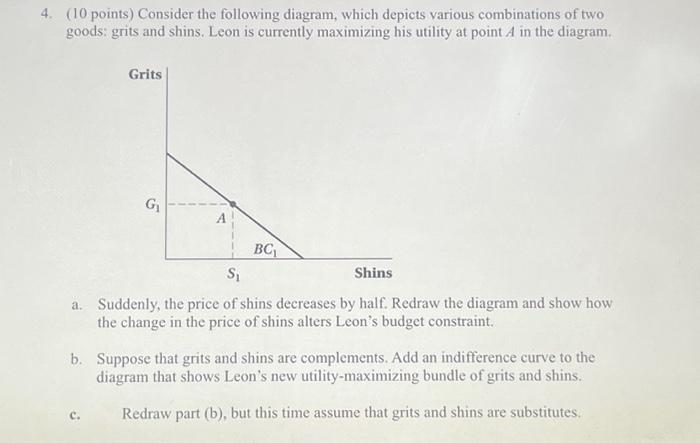 Solved 4. ( 10 points) Consider the following diagram, which | Chegg.com