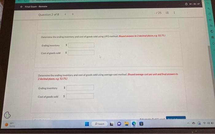 Solved Current Attempt in Progress Transactions for the | Chegg.com