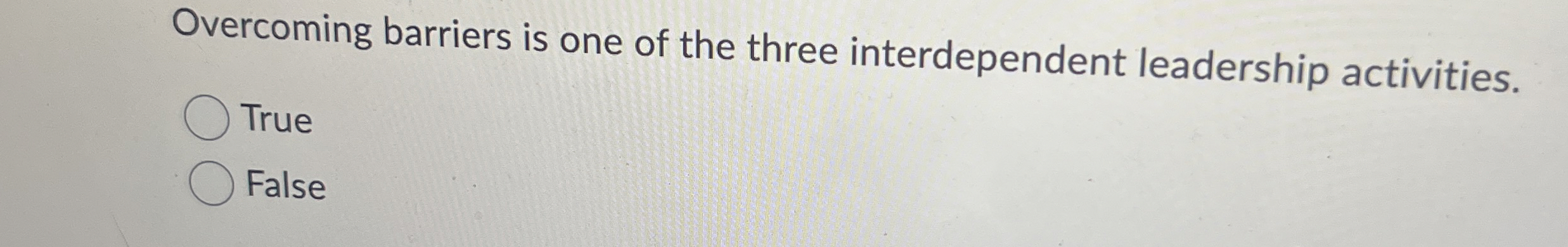 Solved Overcoming barriers is one of the three | Chegg.com