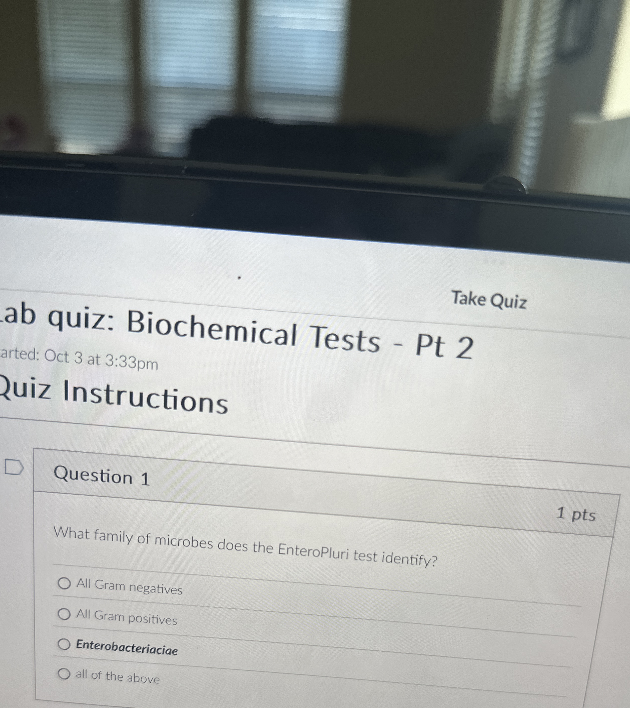 Solved Question 1What family of microbes does the | Chegg.com