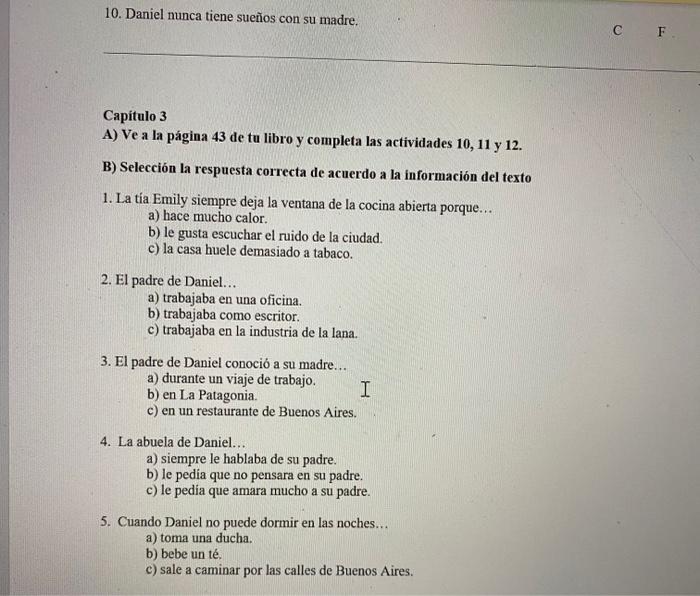 Solved " El libro secreto de daniel torres by Rosana | Chegg.com